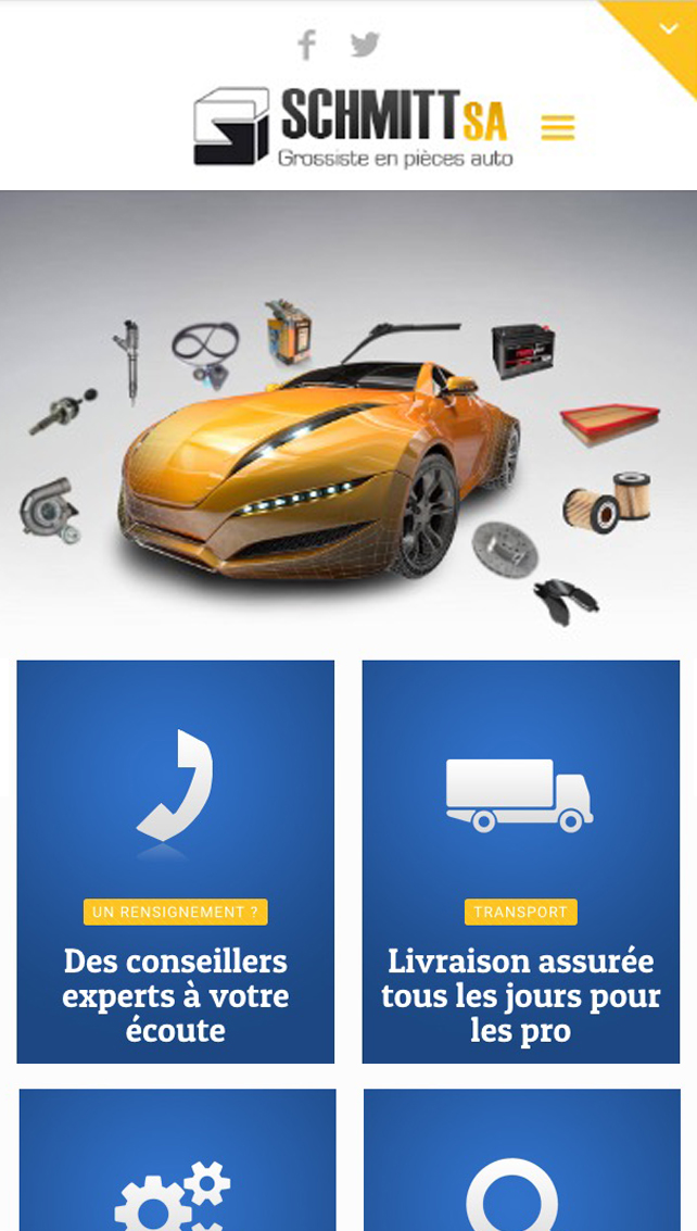 Création site web grossiste en pièces automobile à Mulhouse Alsace